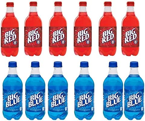 Amazon.com : Big Red Big Blue 20 oz Variety Pack of 12 : Grocery ...
