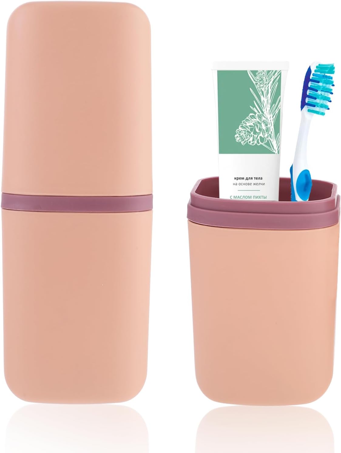 Amazon.com: Sibba Toothbrush Travel Case Cup Holder 1 PC Toothpaste ...