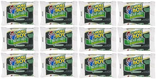 Amazon.com: Chore Boy 12 Piece Two Sided Scrubber Sponge, Heavy Duty ...