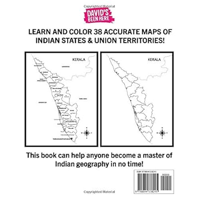 India Map Coloring Book: Political Maps of Indian States & Union ...