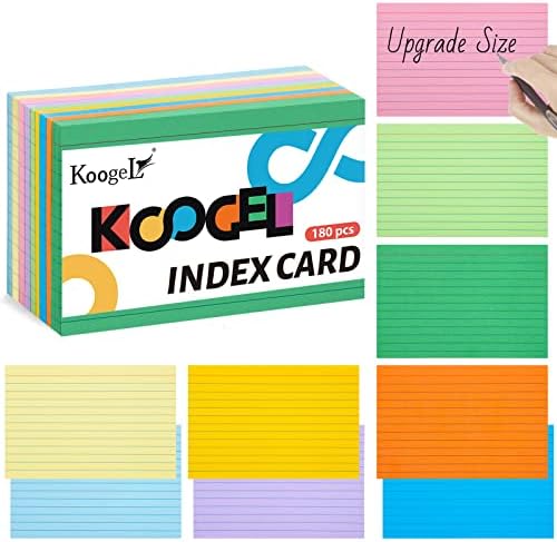 A6 Flash Cards Paper 400Pcs Revision Cards Paper Assorted Colours 14.8 ...