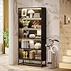 Tribesigns Tall Bookcase Black Bookshelf, 70.8” Large Bookcases ...