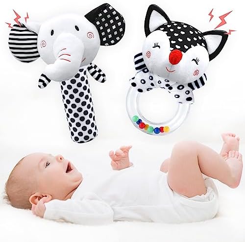 Amazon.com : Sassy Ring Rattle | Developmental Baby Toy for Early ...