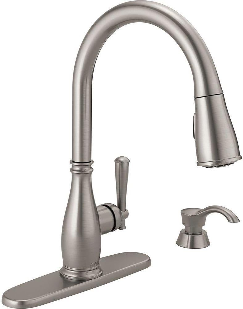 Charmaine Single-Handle Pull-Down Sprayer Kitchen Faucet with Touch2O ...