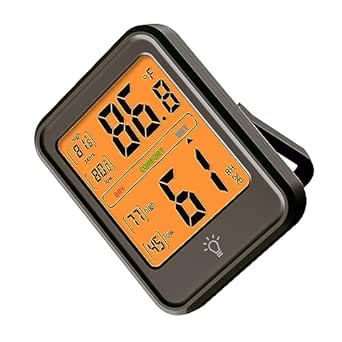 Amazon.com: Room Temperature Backlight Screen Hygrometer, Humidity ...