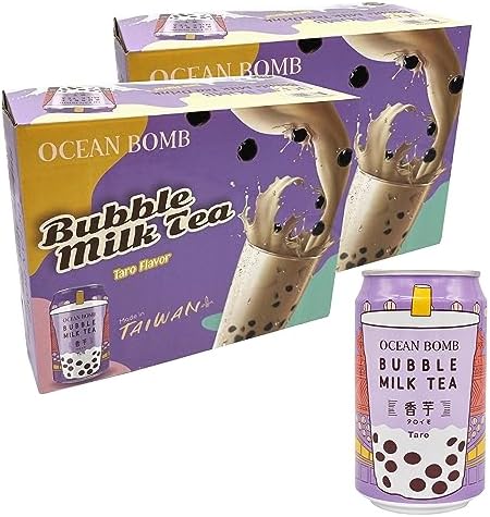 Amazon.com: Ocean Bomb Boba Tea Tapioca Pearls, Canned Bubble Popping ...
