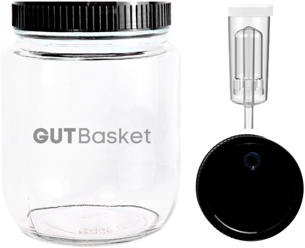 Buy Gutbasket Fermenter 2 L (2 Jars)- Glass Fermentation Jar With ...