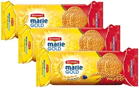 Amazon.com: BRITANNIA Marie Gold Cookies 8.8oz (250g) - Crispy Tea Time ...