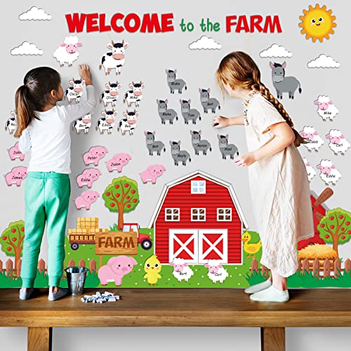 Snapklik.com : Welcome To The Farm Bulletin Board Set Farm Animals ...