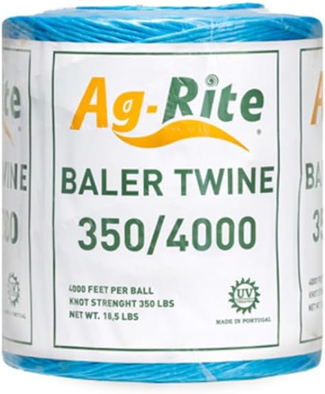 Amazon.com: Ag-Rite Baling Twine, Poly Propylene 350 Pound Knot ...