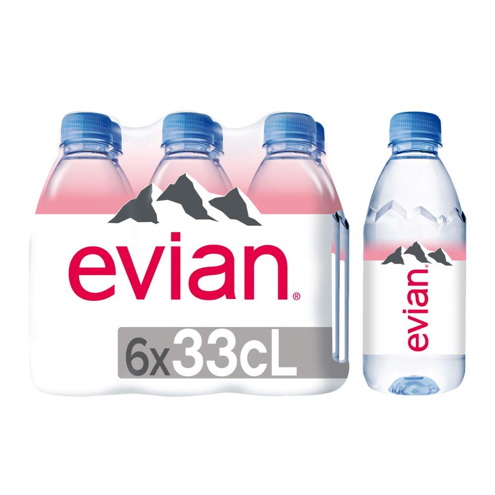 Buy evian Natural Spring Water, Bottled Natural Spring Water, Water Bottles, Naturally Filtered ...