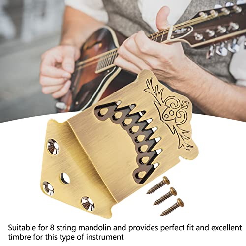 8 String Mandolin Tailpiece Metal Bronze Color Mandolin Tailpiece ...