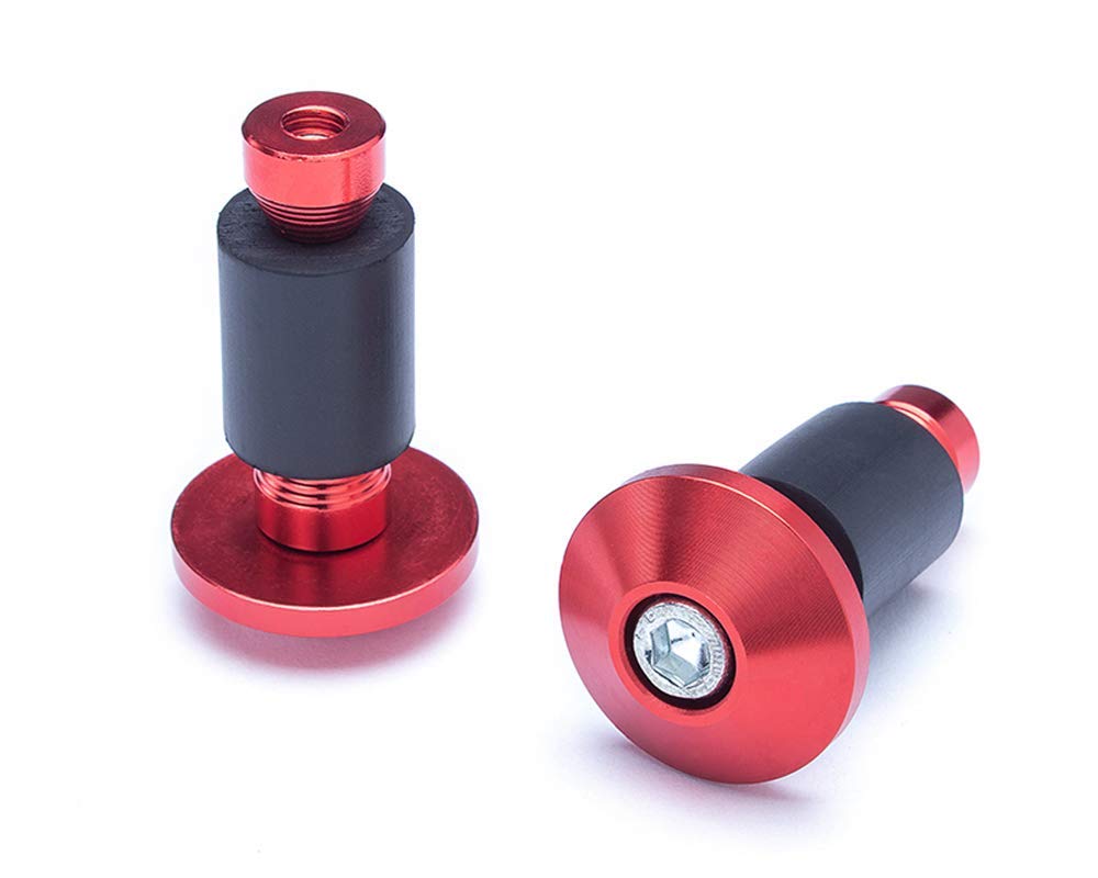 Amazon.com: Motorcycle Handlebar End Weights Red CNC Billet Aluminum ...