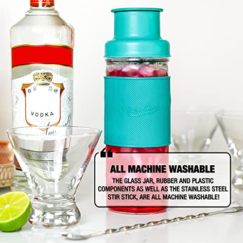 Snapklik.com : Masontops Cocktail Shaker SetGlass Mason Jar Drink ...