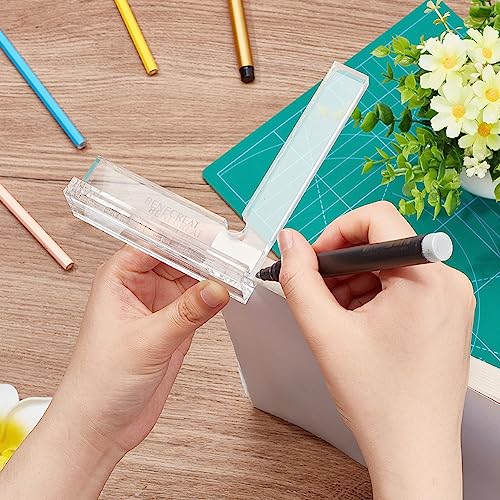 BENECREAT Acrylic Book Binding Correction Tool, Clear 90 Degree ...