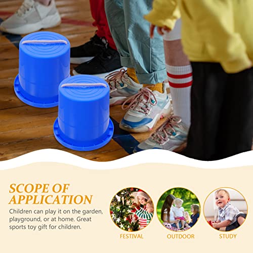 Balacoo 3 Pairs Bucket Stilts Walking Cups Kids Stepper Toy Walking ...