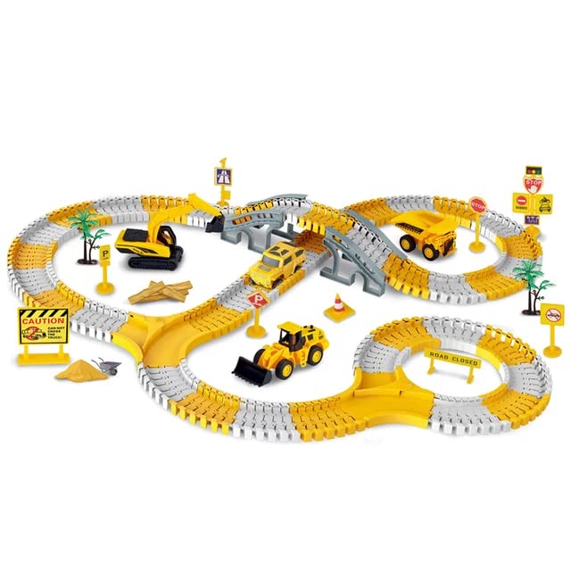 Buy arkidz Car Race Tracks for Kids, Construction Race Tracks Toy ...