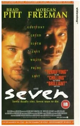Seven [VHS]: Amazon.co.uk: Brad Pitt, Morgan Freeman, Gwyneth Paltrow ...
