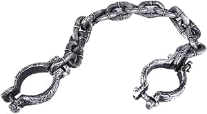 Amazon.com: hzskeqpy Shackles Halloween Props Prisoner Chain Wrist ...