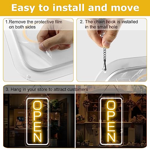 Snapklik.com : Super Brighted 228x 11.8 LED Neon Open Sign, Open LED ...