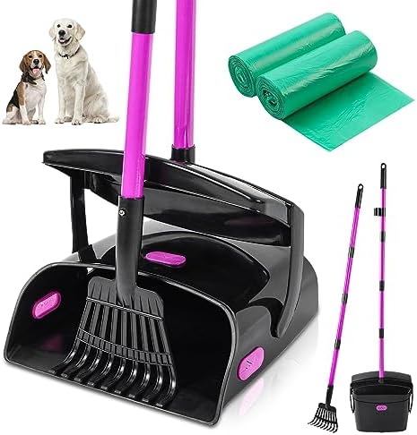 Amazon.com : PLOEOUA Pooper Scooper for Large Dogs Heavy Duty, Swivel ...