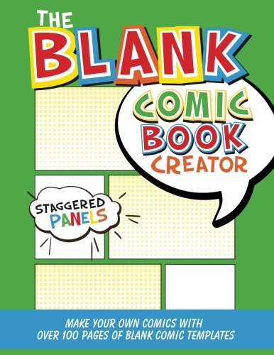 Amazon.com: The Blank Comic Book Creator: Staggered Panels: Make Your ...