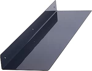 Amazon.com: Calabasas Decor 36x8 in Metal Floating Shelf Grey Wall ...