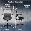 Amazon.com: Ergonomic Mesh Office Chair with Footrest, High Back ...
