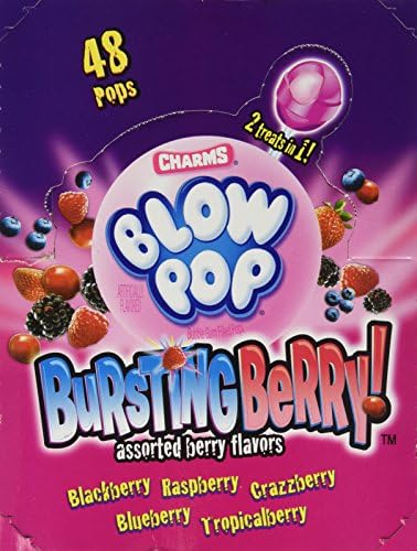 Amazon.com : Charms Bursting Berry Blow Pop Suckers : Suckers And ...