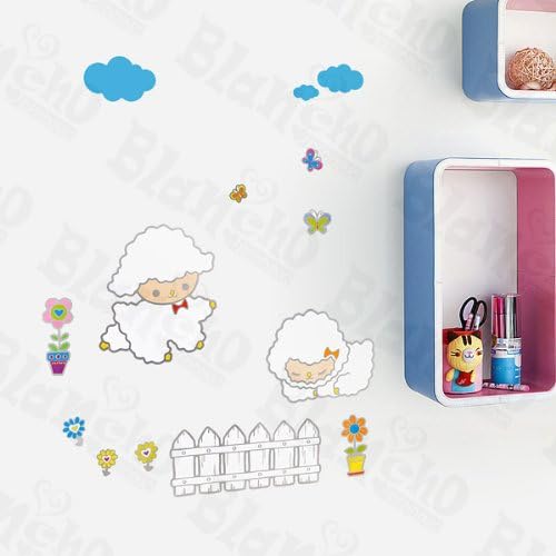 Amazon.com: Baby Sheep - Wall Decals Stickers Appliques Home Decor ...