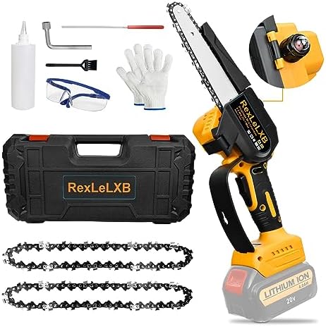 Amazon.com: Mini Chainsaw 6 Inch Cordless for DeWALT 20V Max Battery ...