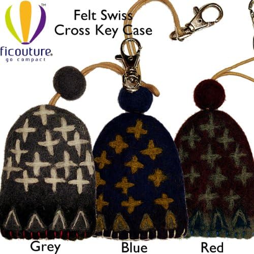 Amazon | (フィクチュール)Ficouture Felt Swiss Cross Key Caseフェルト スイス クロス キーケース ...