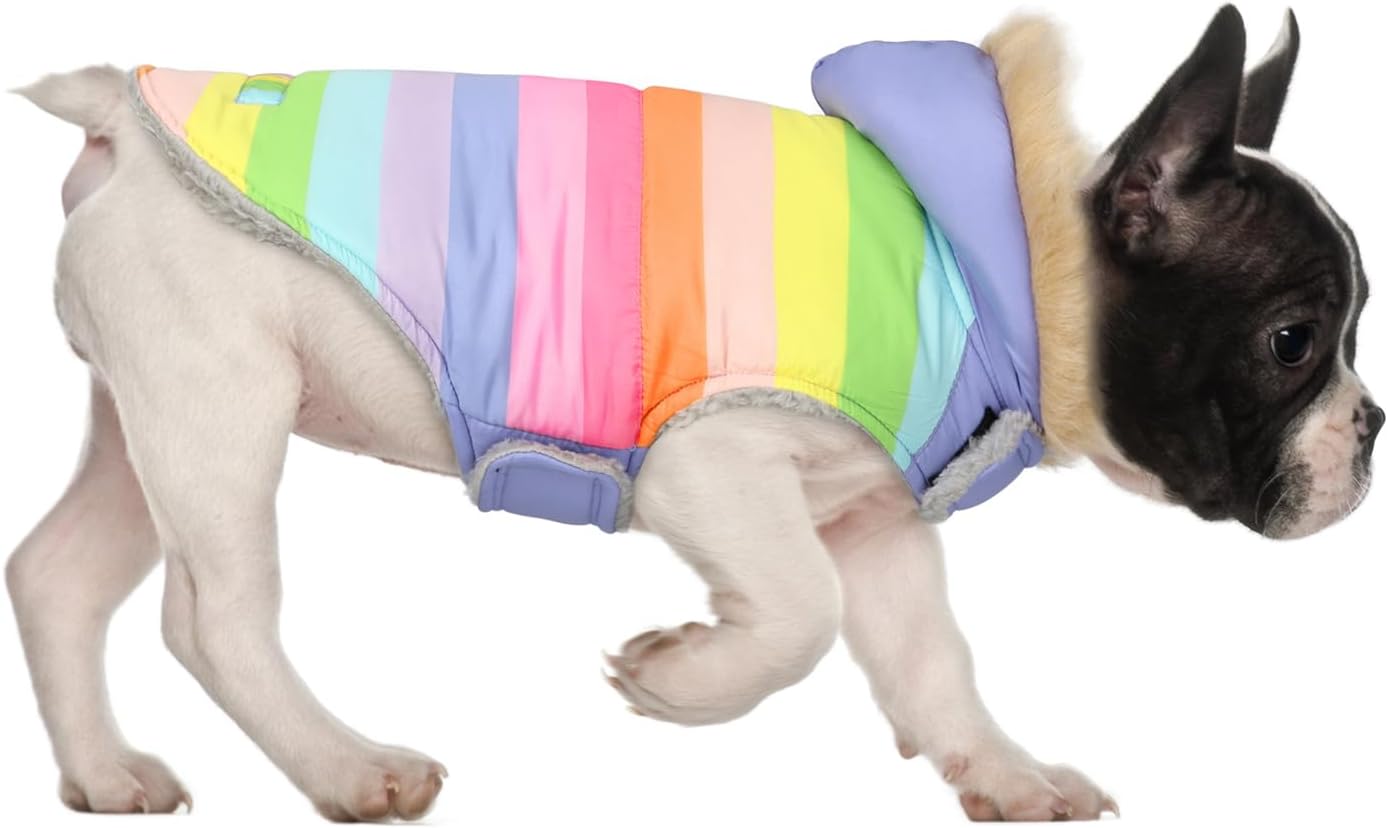 Amazon.com : HDE Dog Puffer Jacket Fleece Lined Warm Dog Parka Winter ...