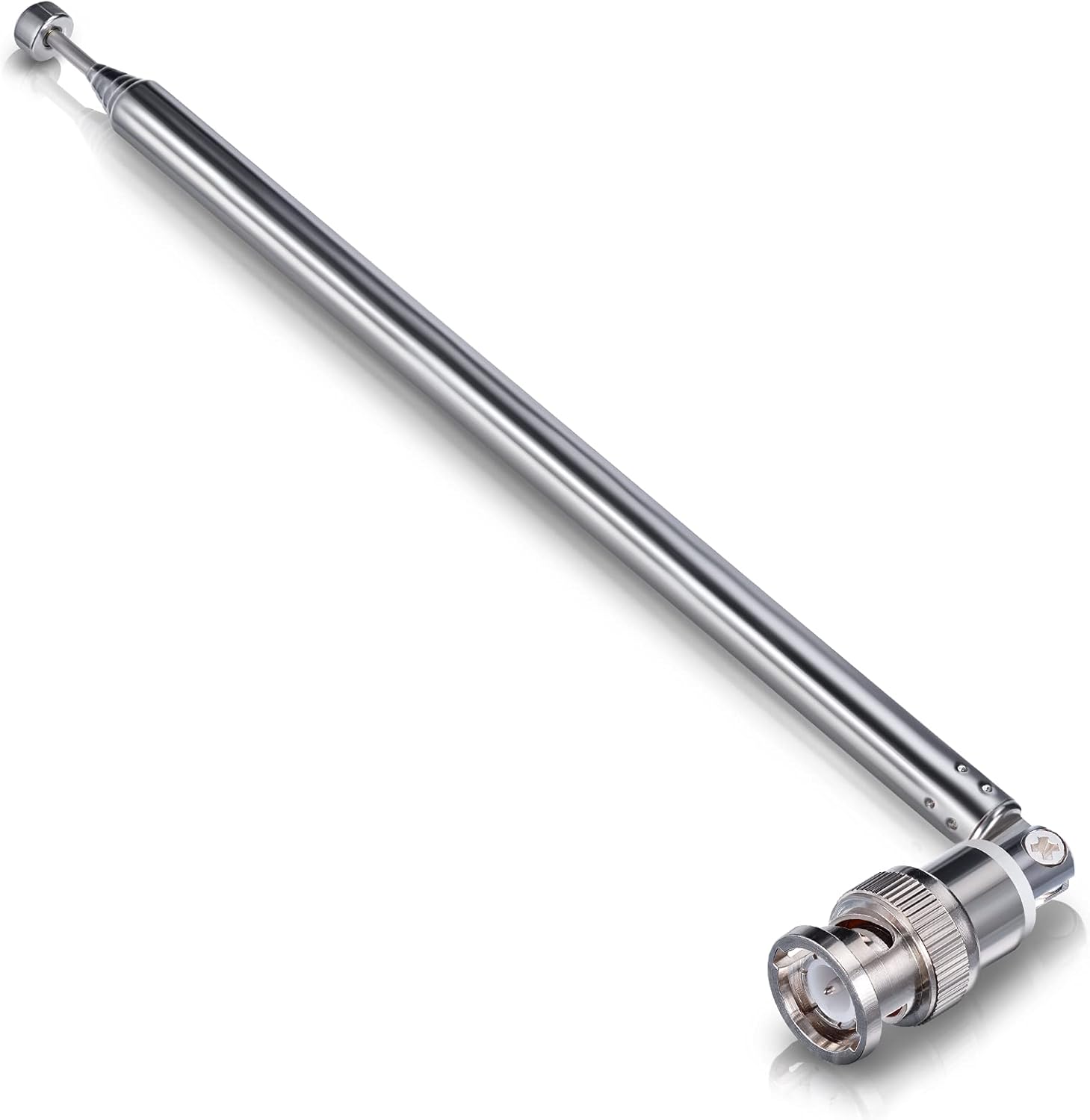 Bingfu VHF UHF Antenna 7 Sections 76cm Telescopic Antenna BNC Connector ...