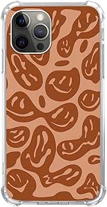 Amazon.com: Vusbvelnot Brown Melted Smile Face Case Compatible with iPhone 14 Pro Max, Hippie ...