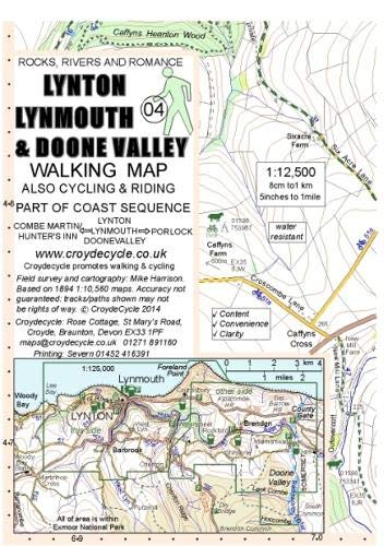 Lynton Lynmouth & Doone Valley Walking Map: 9781909117136: Amazon.com ...
