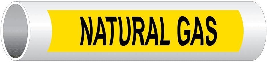 Amazon.com: (10 Pack) Natural Gas Pipe Labels Stickers With Arrows, 1 ...