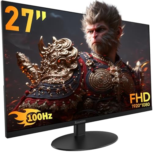 Amazon.com: XGaming 27 Inch Monitor 1080P 100Hz, FHD Frameless 16:9 ...