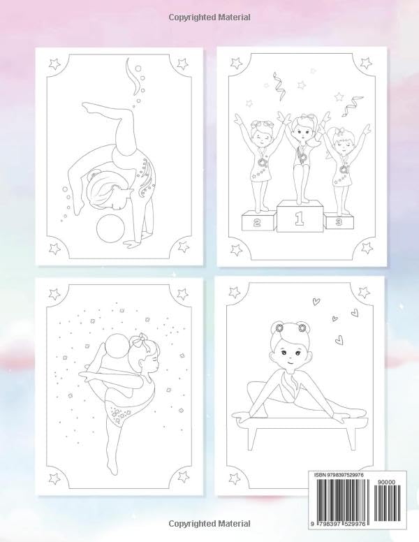 Snapklik.com : Gymnastics Coloring Book: The Perfect Coloring Book For ...