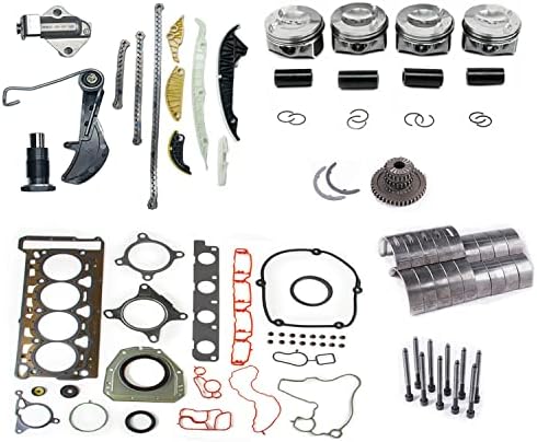 Amazon.com: EA888 Engine Rebuild Overhaul Kit & Timing Chain Kit &23mm ...