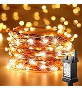 FANSIR String Lights, 23ft 50 Fairy Lights Outdoor Solar Powered Led ...