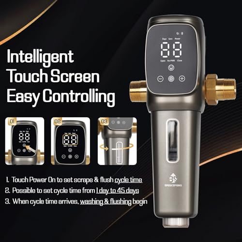 BriskSpring's King Model Automatic Spin Down Sediment Filters, Touch ...