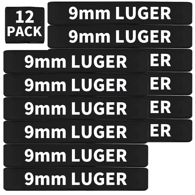 Amazon.com: 12 Pack Miaozhun 9mm Luger Magazine Marking Bands 9mm Luger ...