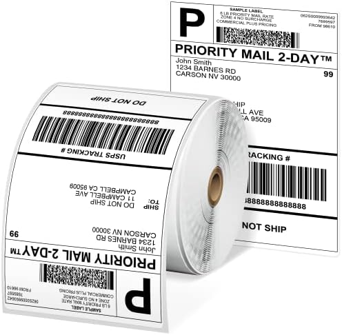 Amazon.com : 4x6 Label Stickers Roll for Thermal Label Printer - 500pcs ...