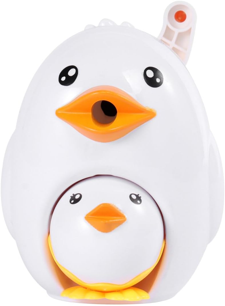 Amazon.com : NUOBESTY Chick Shape Pencil Sharpeners White Hand Crank ...