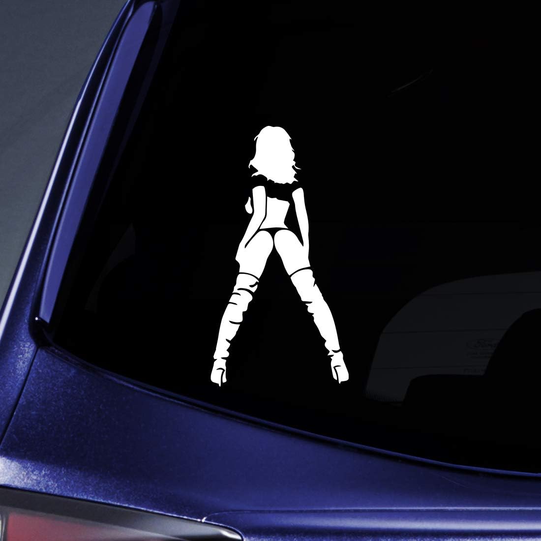 Amazon.com: JR Studio Set of 2 (Left & Right) White Vinyl Mudflap ...