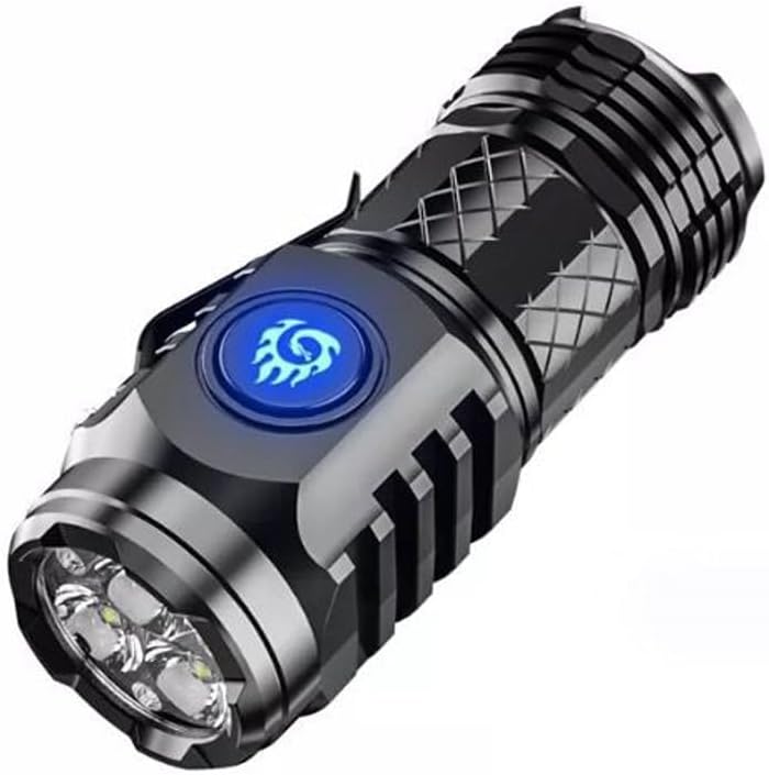 LUCKKY Three-Eyed Monster Mini Flash Super Power Flashlight, LED Torch ...