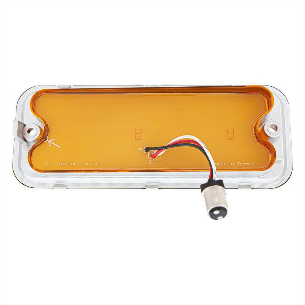 Amber LED Parking Turn Signal Driver Side Front With Housing For 1973 ...