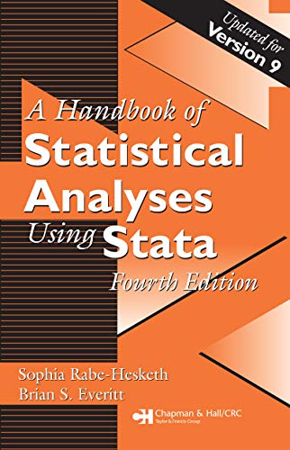 Handbook of Statistical Analyses Using Stata 4, Everitt, Brian S., Rabe ...