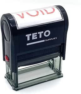 Amazon.com : Void Stamp (Red Ink) Teto Supplies : Office Products
